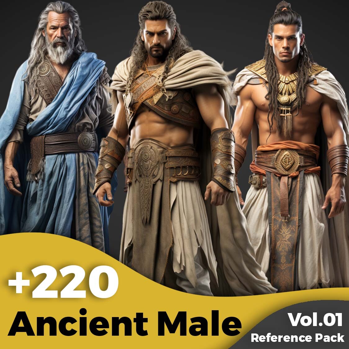 ArtStation - +220 Ancient Male Character Concept(4k)