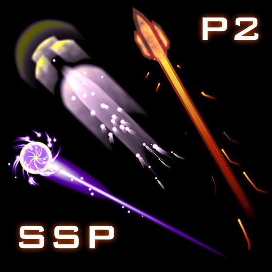 ArtStation - Space Shooter Projectile 2.5D Part 2