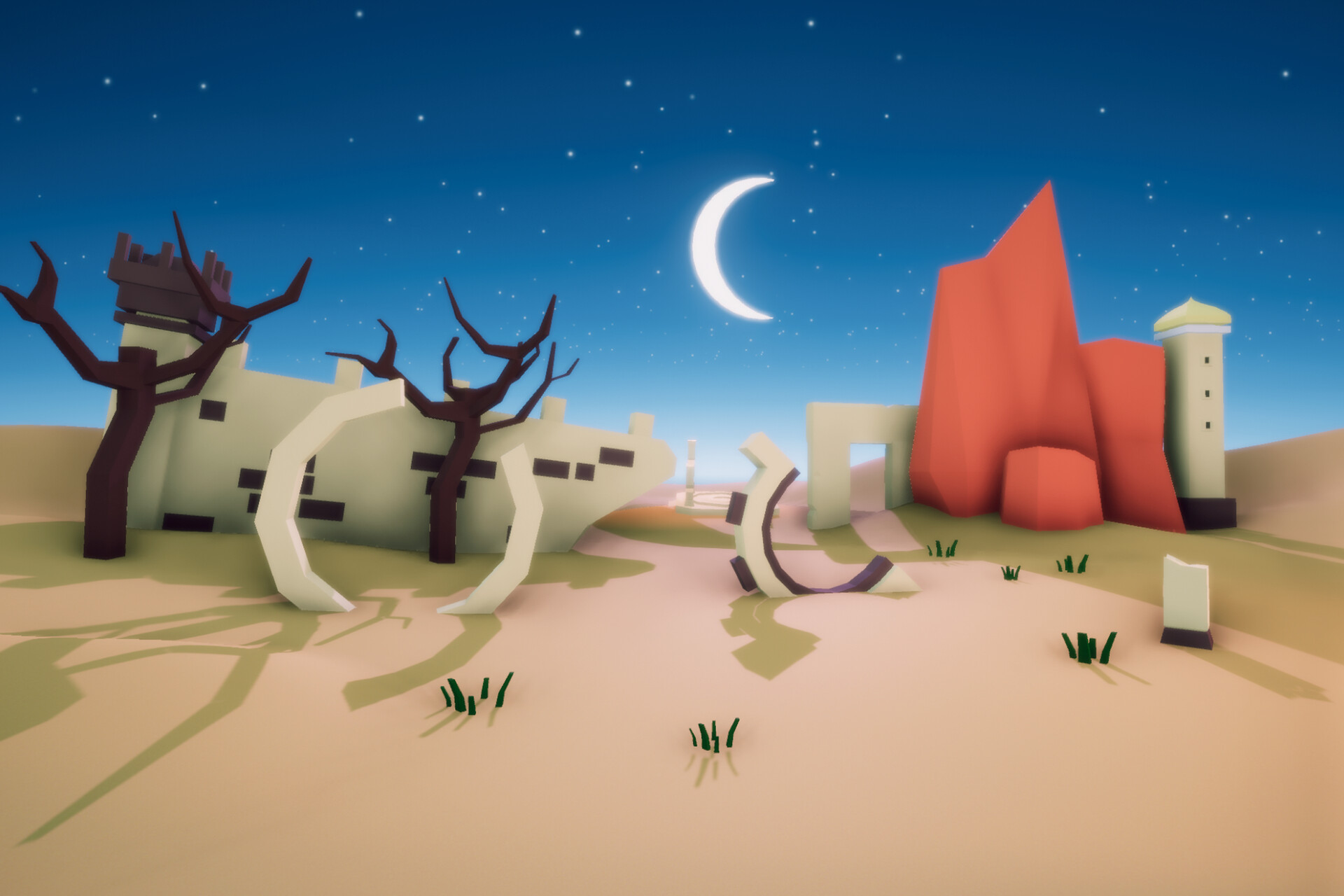 ArtStation - Low Poly Desert Ruins v 2.0