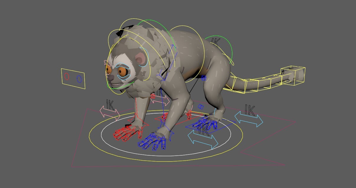 ArtStation - Season: A Letter to the Future - Monkey Rig Demo