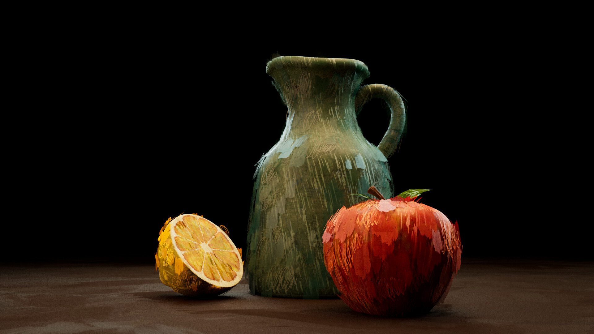ArtStation - Still Life - (hand painted 3d render)