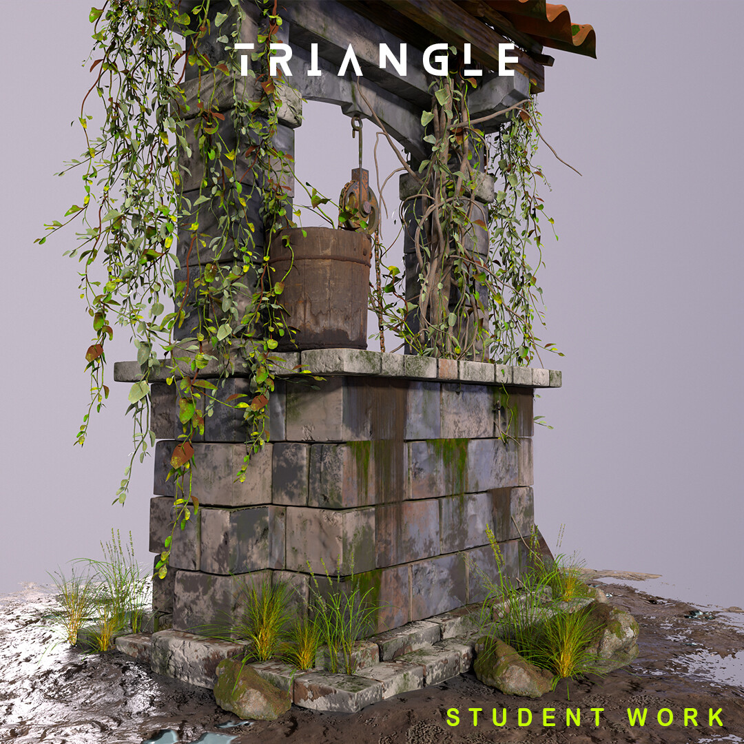 ArtStation - Rustic Elegance: Realistic "Water Well"