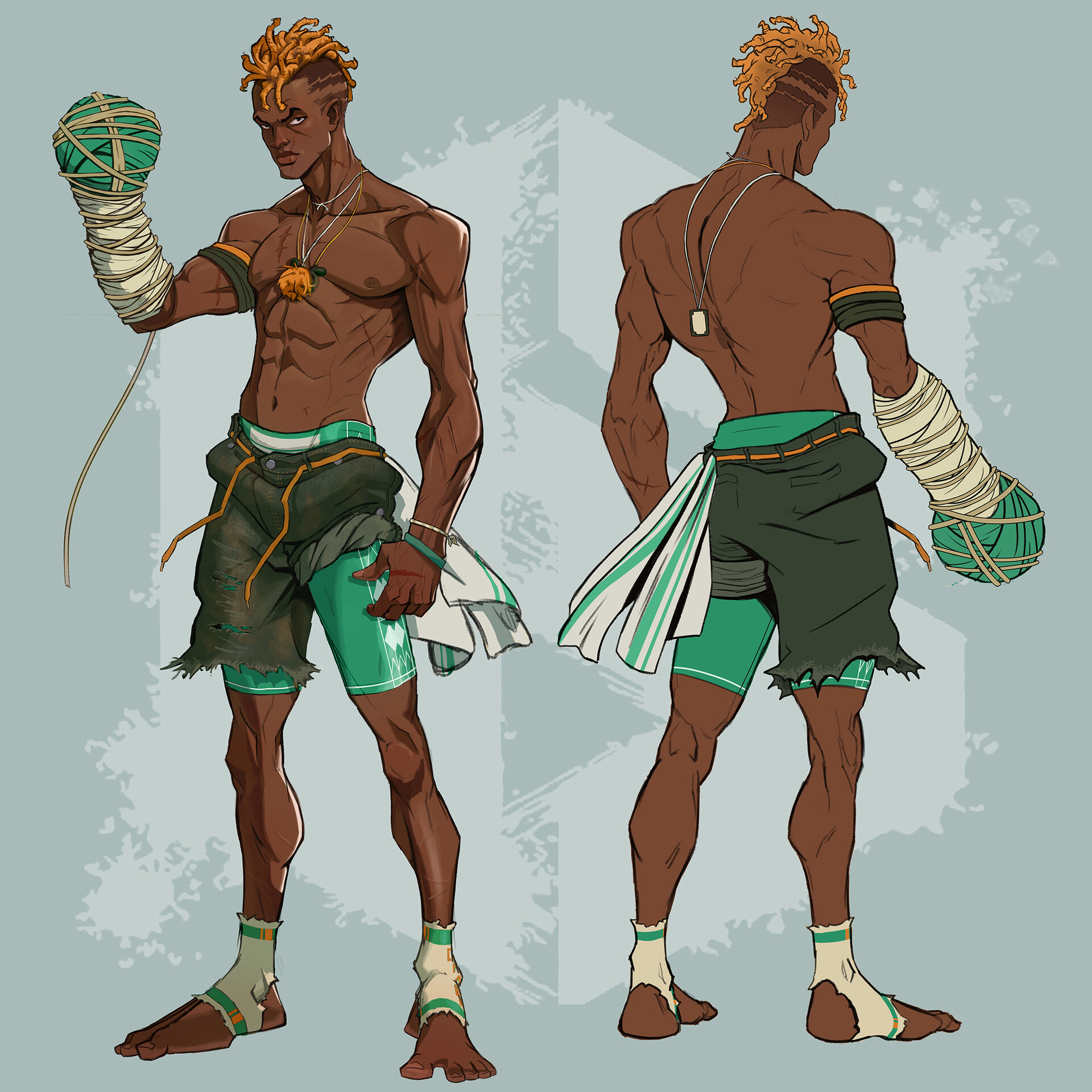 ArtStation - Dan Yaki - Dambe Fighter