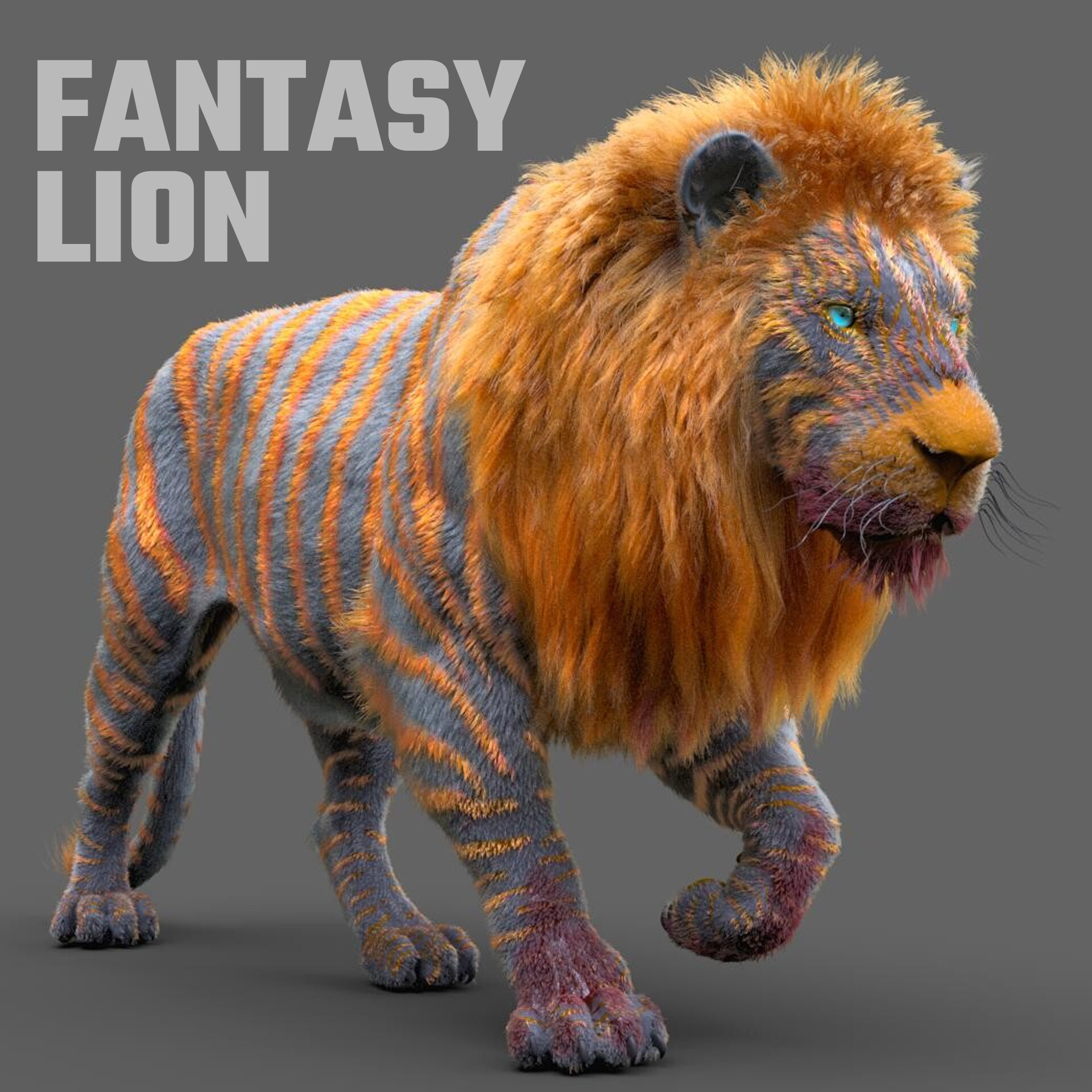 ArtStation - Fantasy Lion