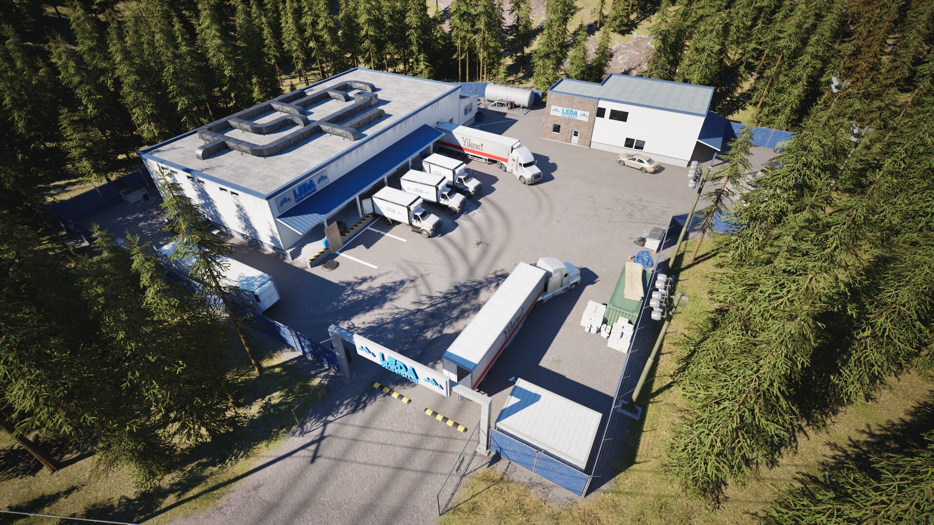 ArtStation - Cold Storage Facility - Level Design Blockout & Art Pass