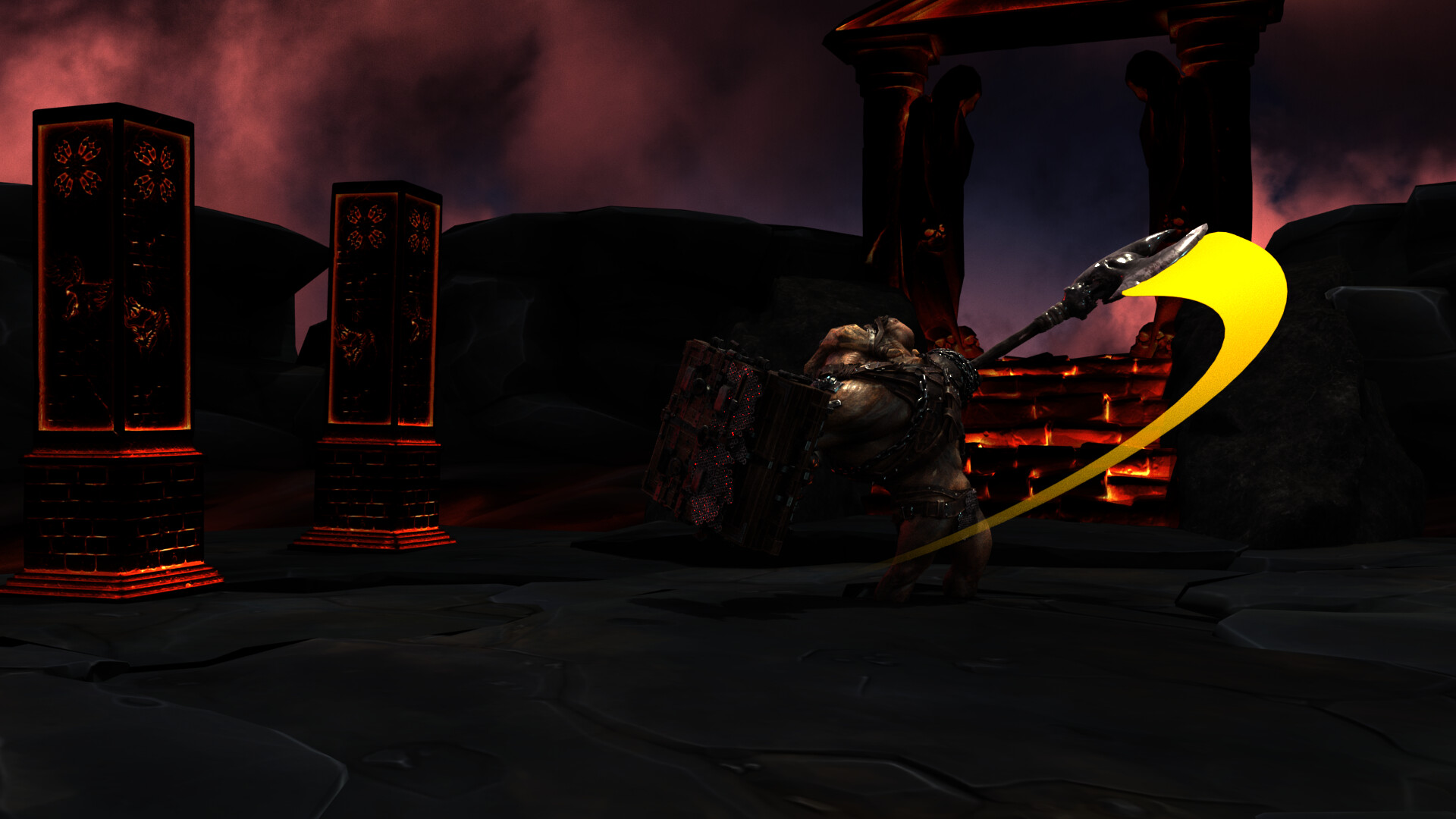 ArtStation - Axe swing animation