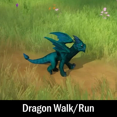 ArtStation - Dragon Walk and Run