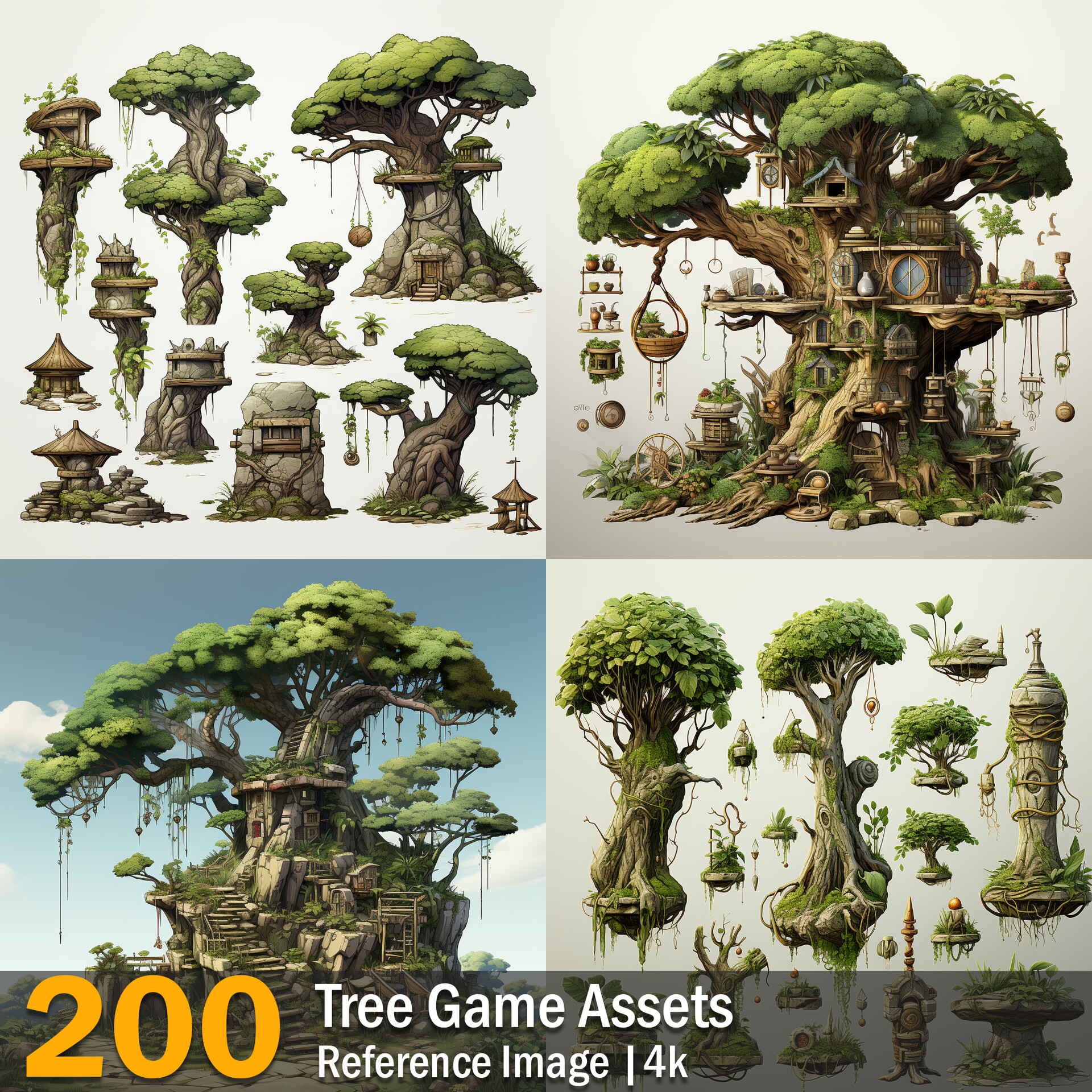 ArtStation - Tree Game Assets | Reference Images | 4K