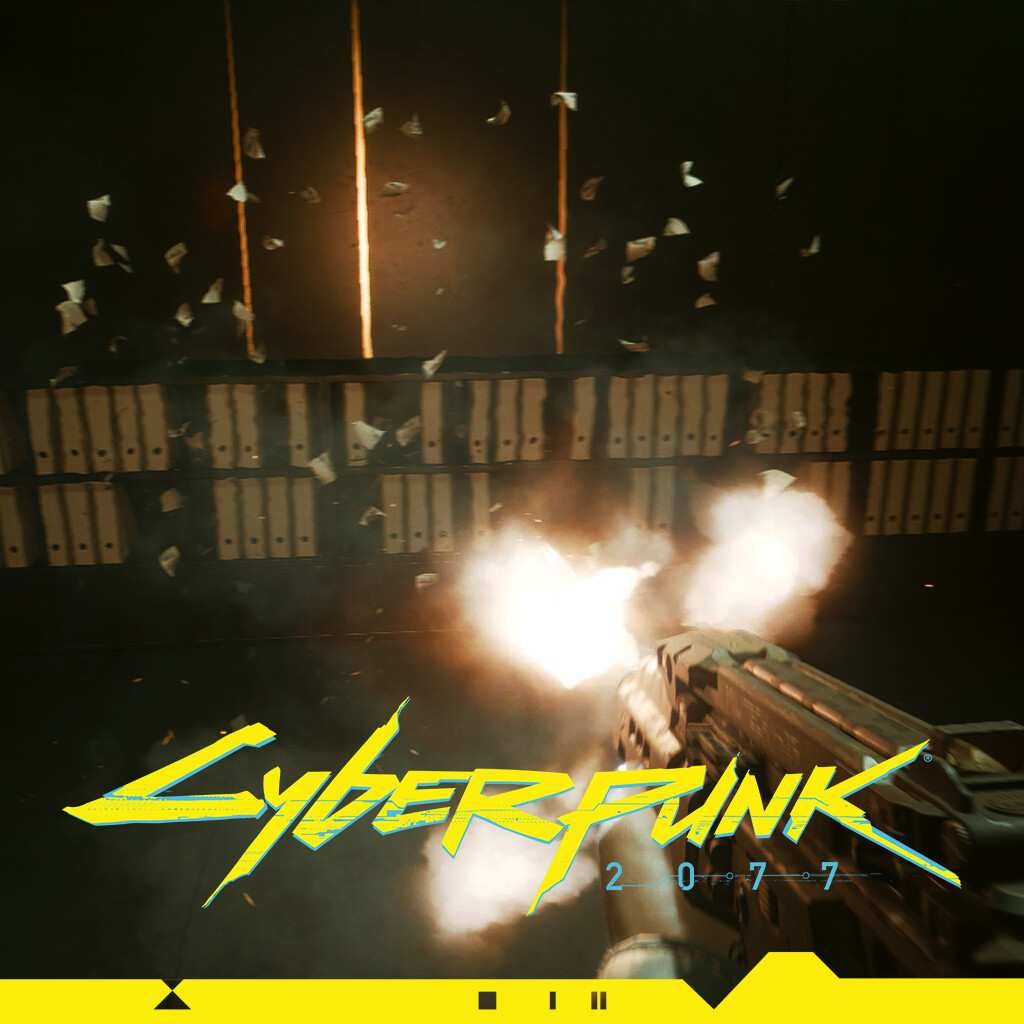 ArtStation - Cyberpunk 2077 - Simple destruction VFX