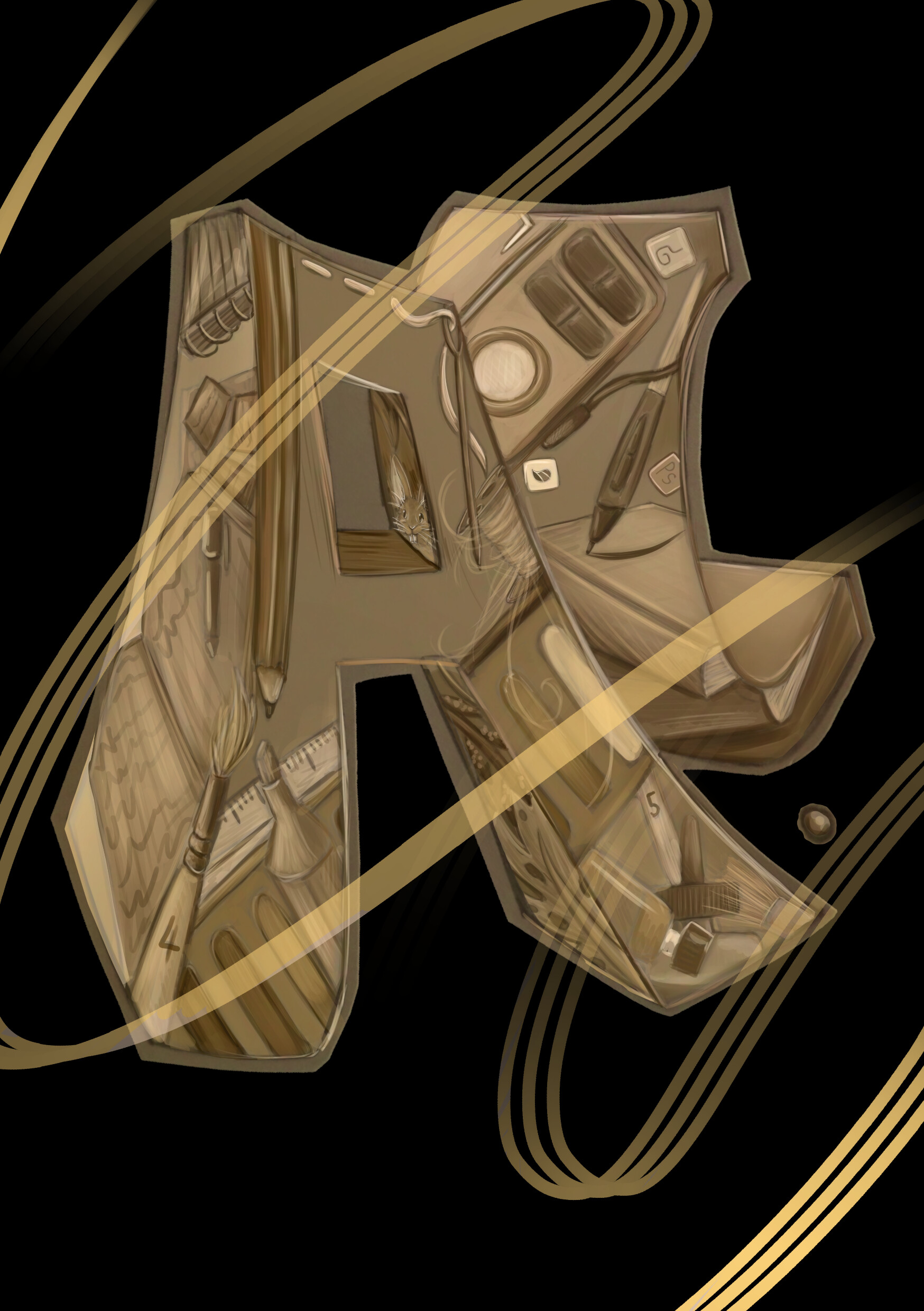 ArtStation - Visual Imagery Within Initals