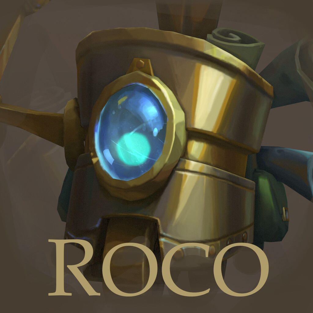 ArtStation - Roco Arcane Robot and Boxes - Stylized Concept and 3D - CGMA