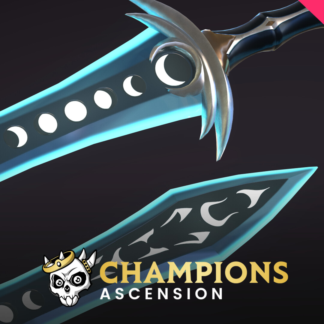 ArtStation - Fenrir swords - Champions Ascension - Weapons