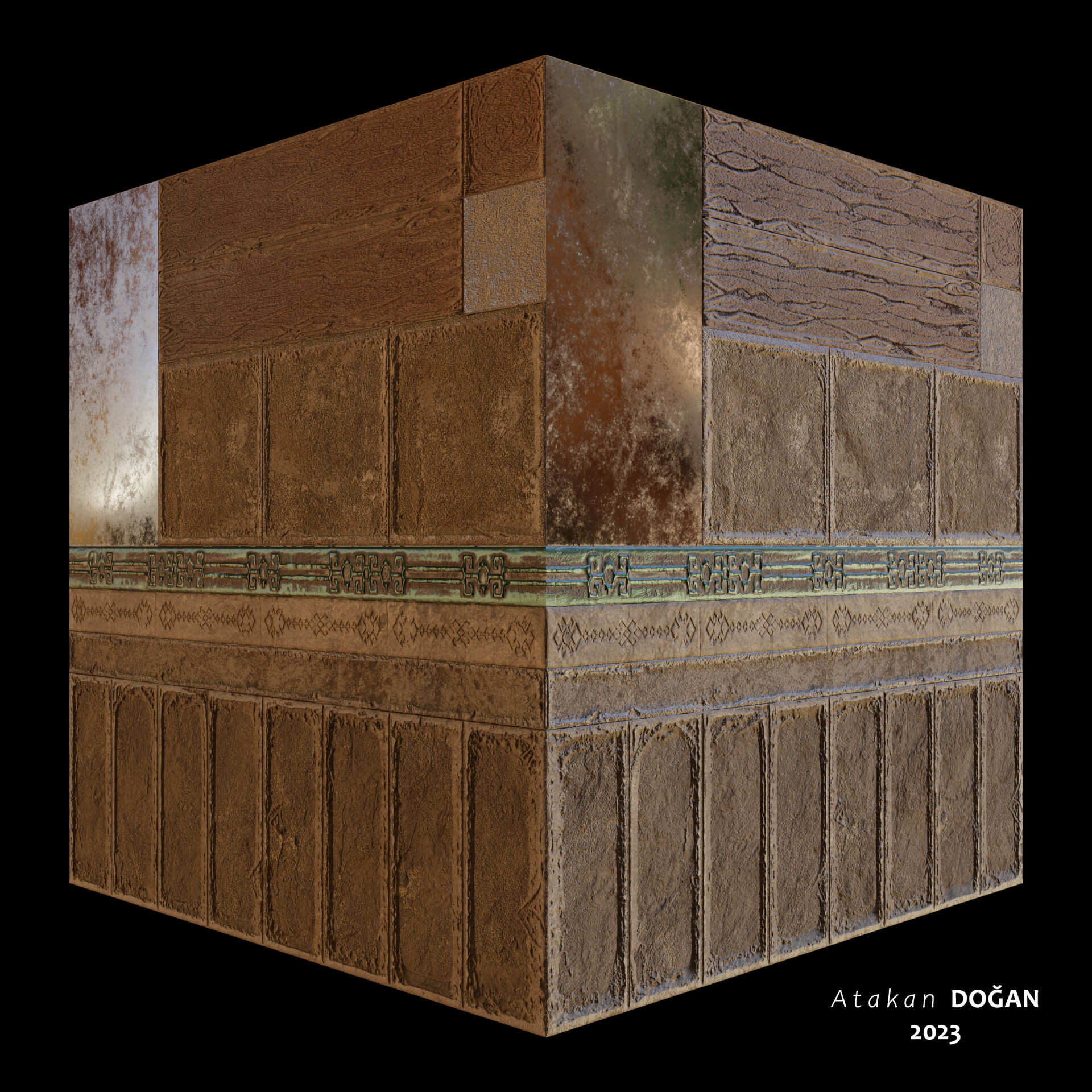 ArtStation - Eastern Carving Set - Trim Sheet