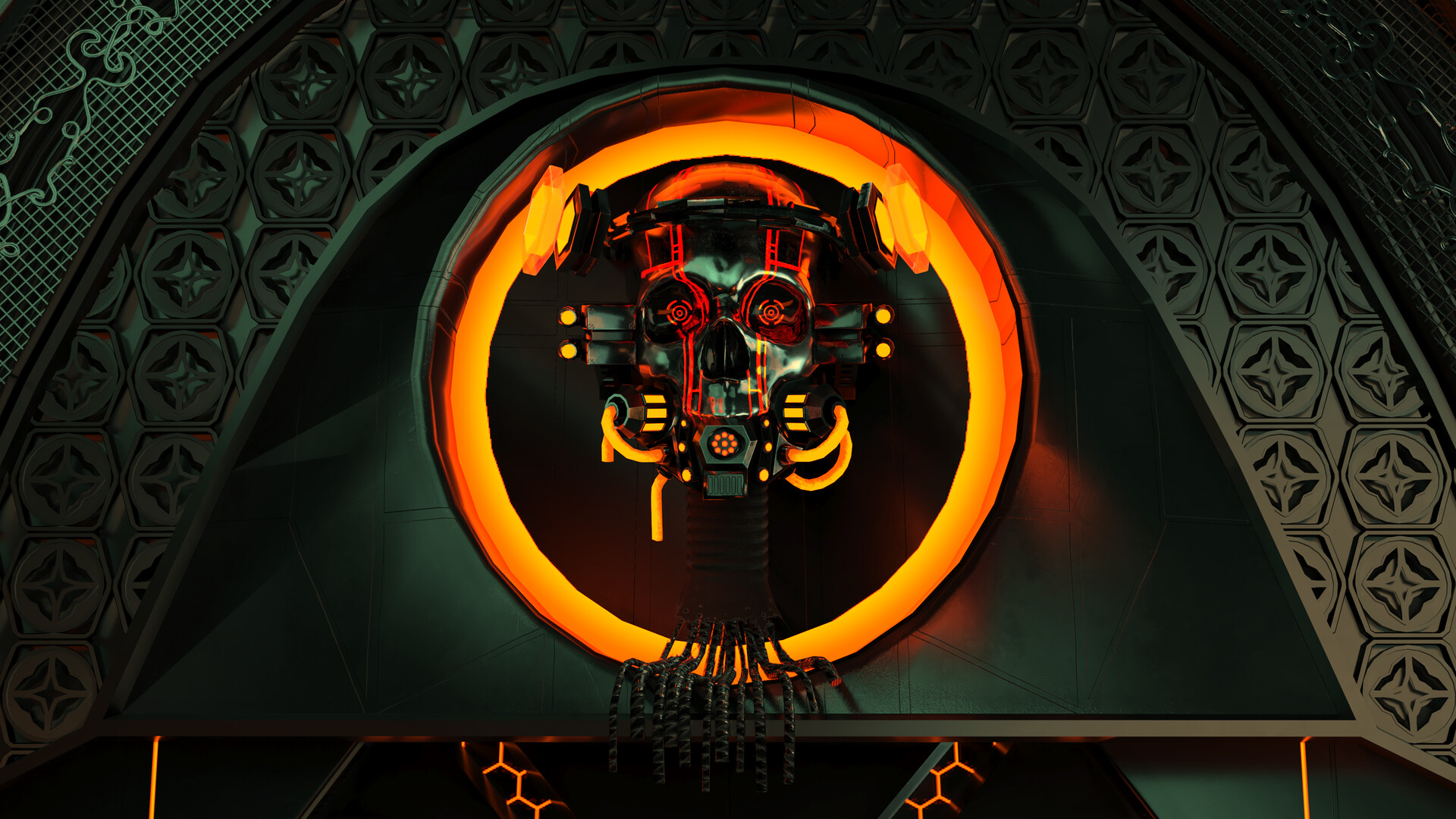 ArtStation - Cyberpunk Cathedral Gate| Game Ready