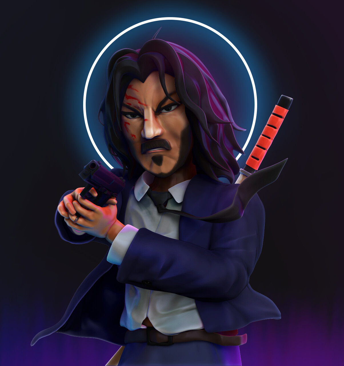 ArtStation - Stylized John Wick