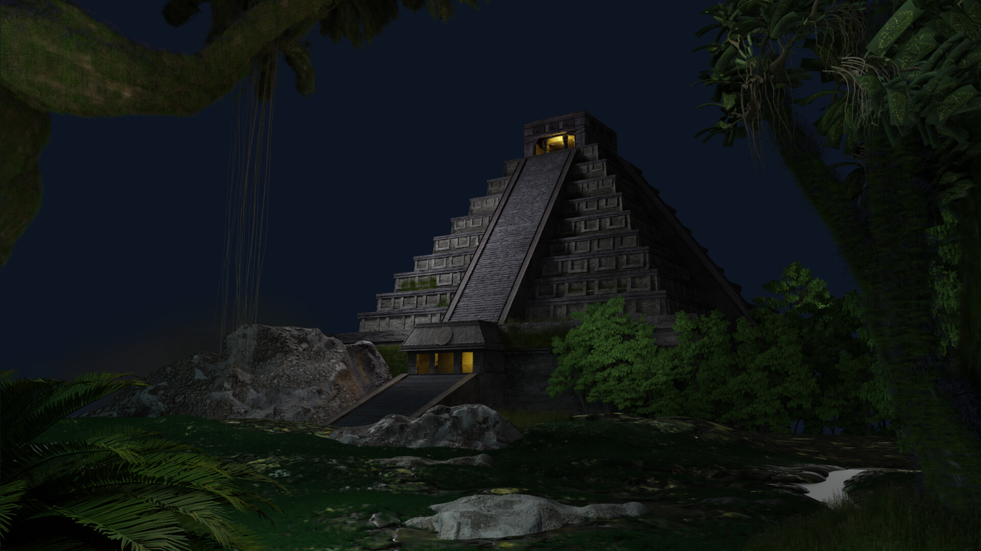 ArtStation - Mayan Temple Concept 3D