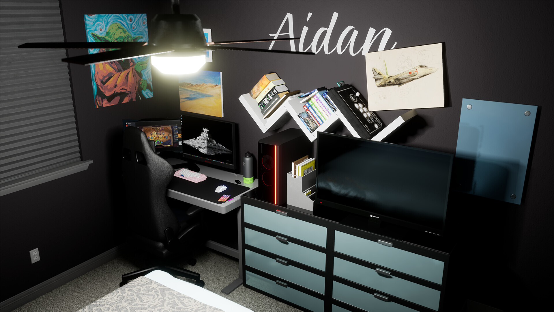 ArtStation - Aidan's Bedroom | Environment