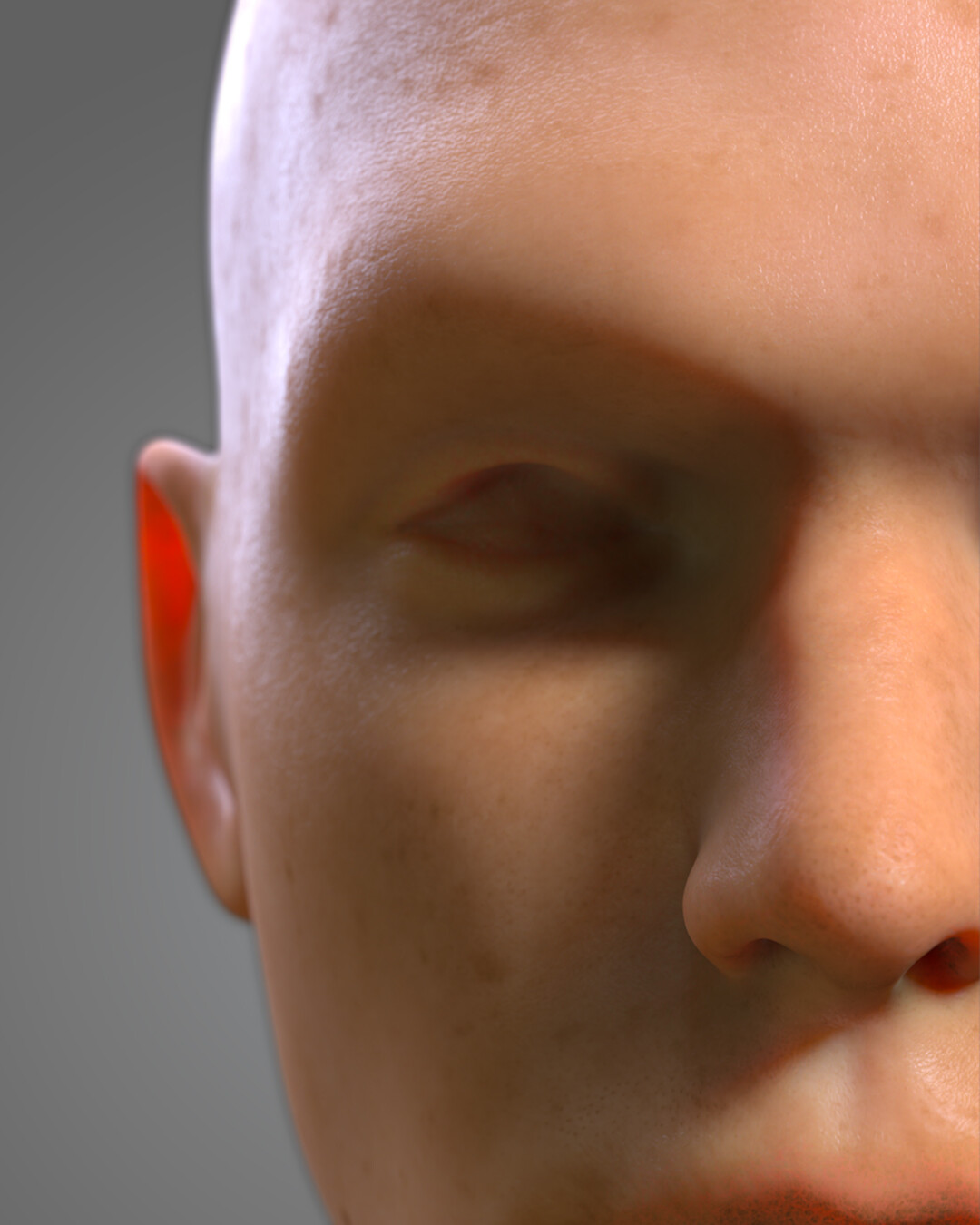 ArtStation - Realistic Human Skin Shading & Texturing