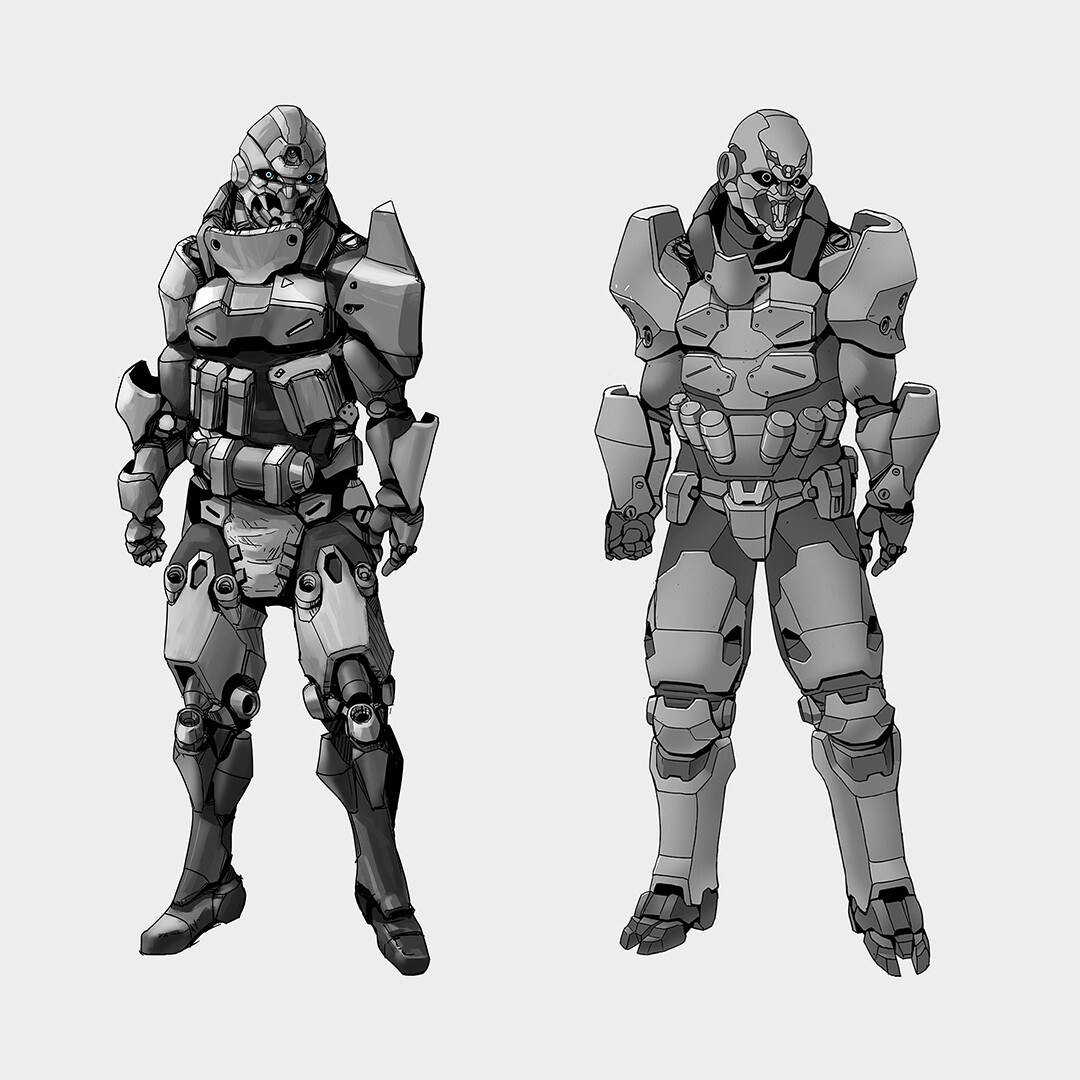 ArtStation - Cyborg Character Concept Design