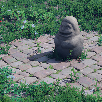 ArtStation - Moss Statue