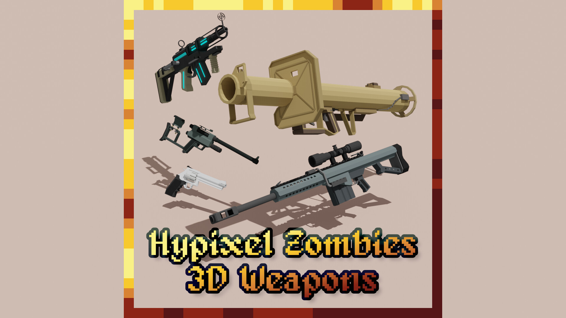 ArtStation - Hypixel 3D Weapons - Minecraft Vanilla Java