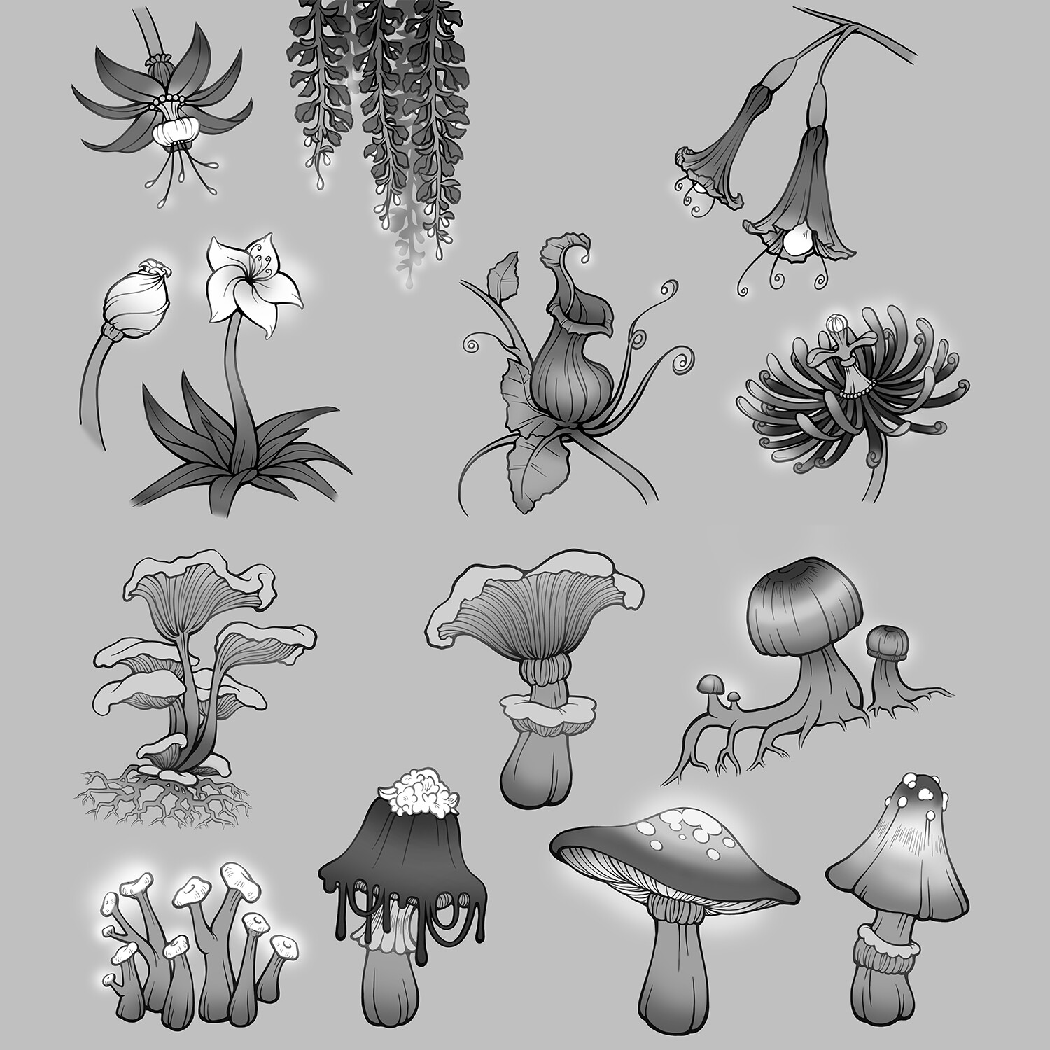 ArtStation - Fantasy Flora Concepts