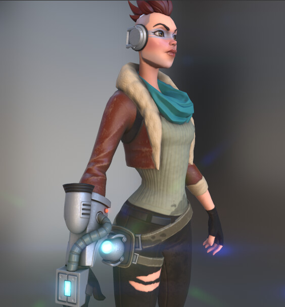 ArtStation - Stylized Female Character. Fortnite Skin