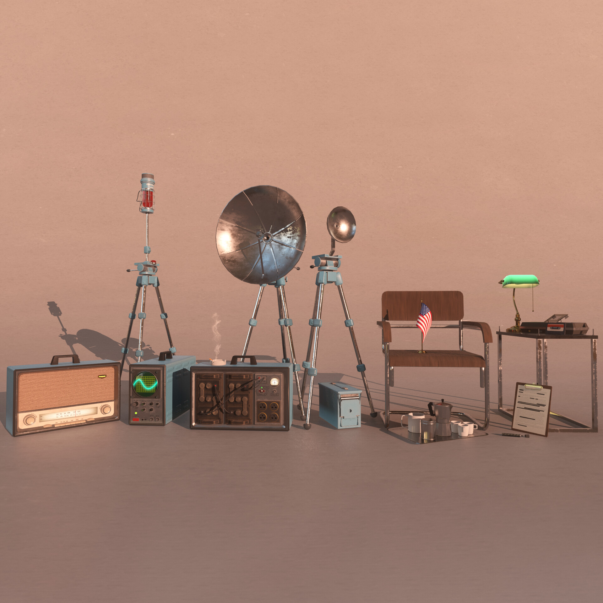 ArtStation - Control Fan Art - Redacted - Props Showcase