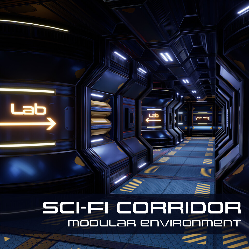 ArtStation - Sci-fi Corridor