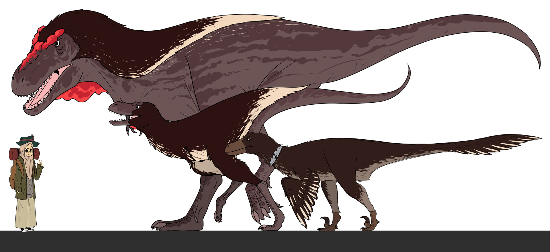 ArtStation - Projekt : Lost - T. rex (adult), T. rex (juvenile) and ...