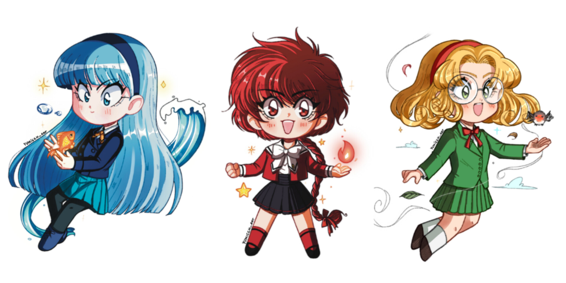 ArtStation - Magic Knight Rayearth chibi