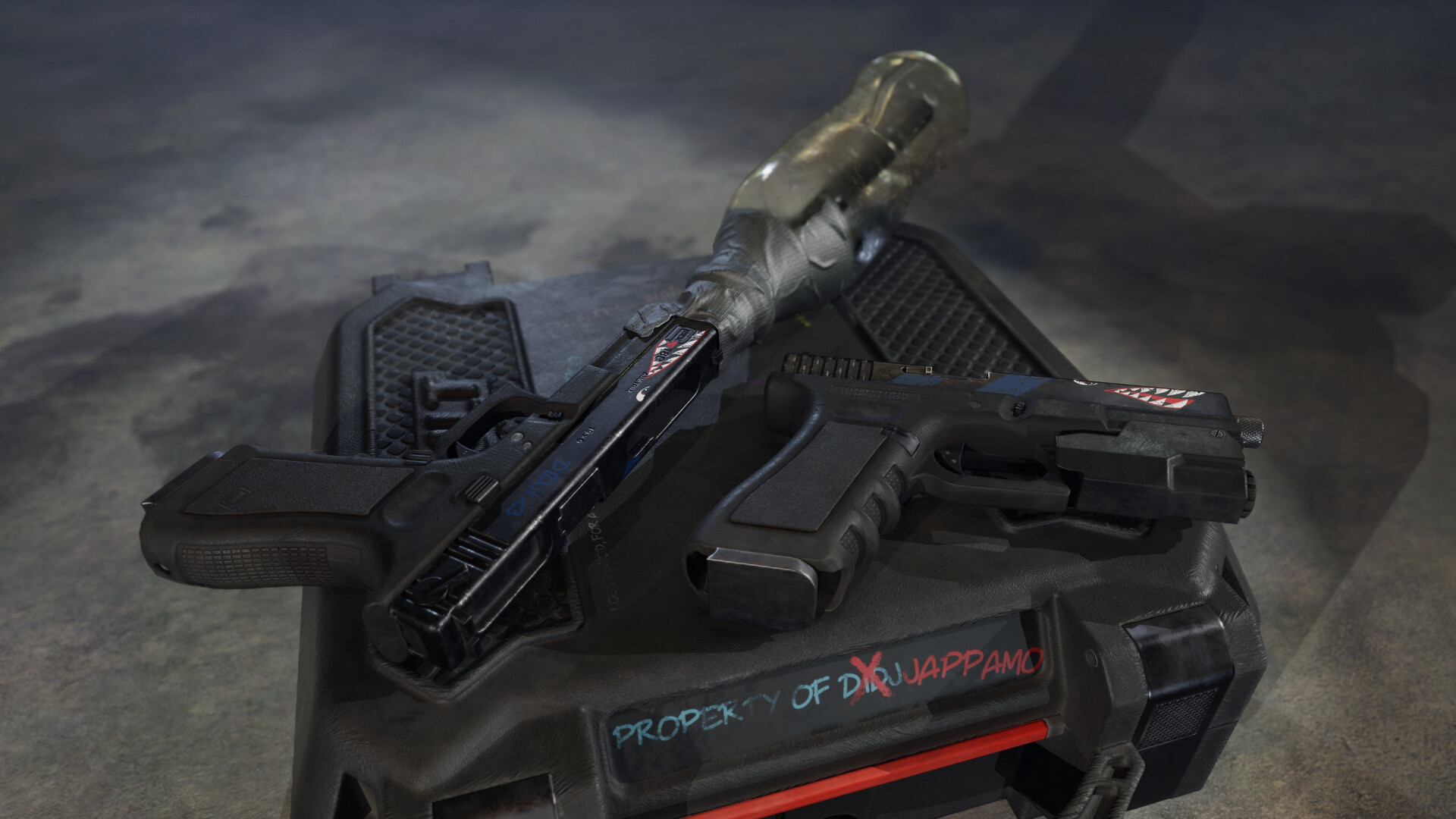 ArtStation - DIY Glock silencer Real time