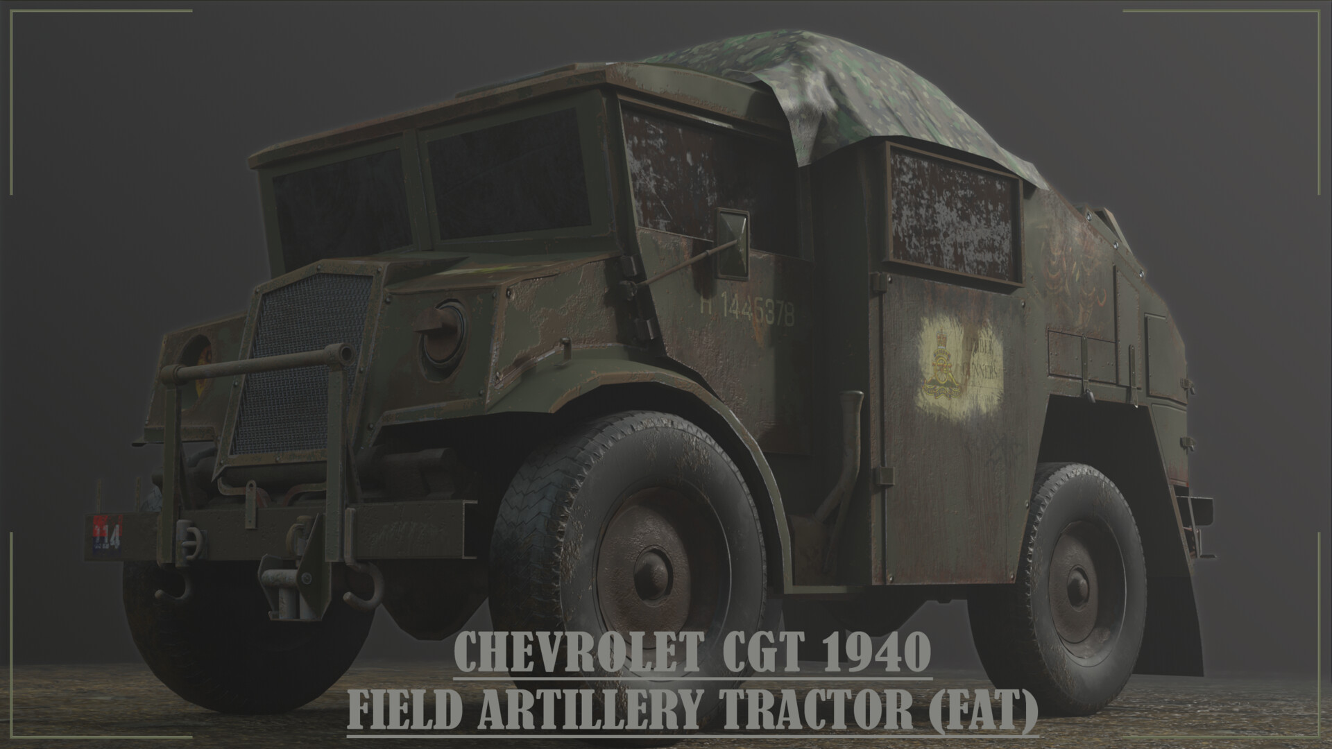 ArtStation - Chevrolet CGT field artillery tractor (FAT) 1940