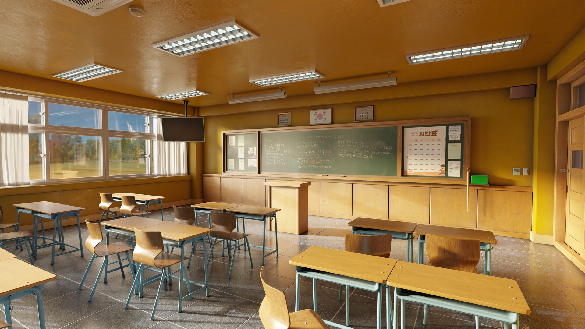 ArtStation - Korean Classroom