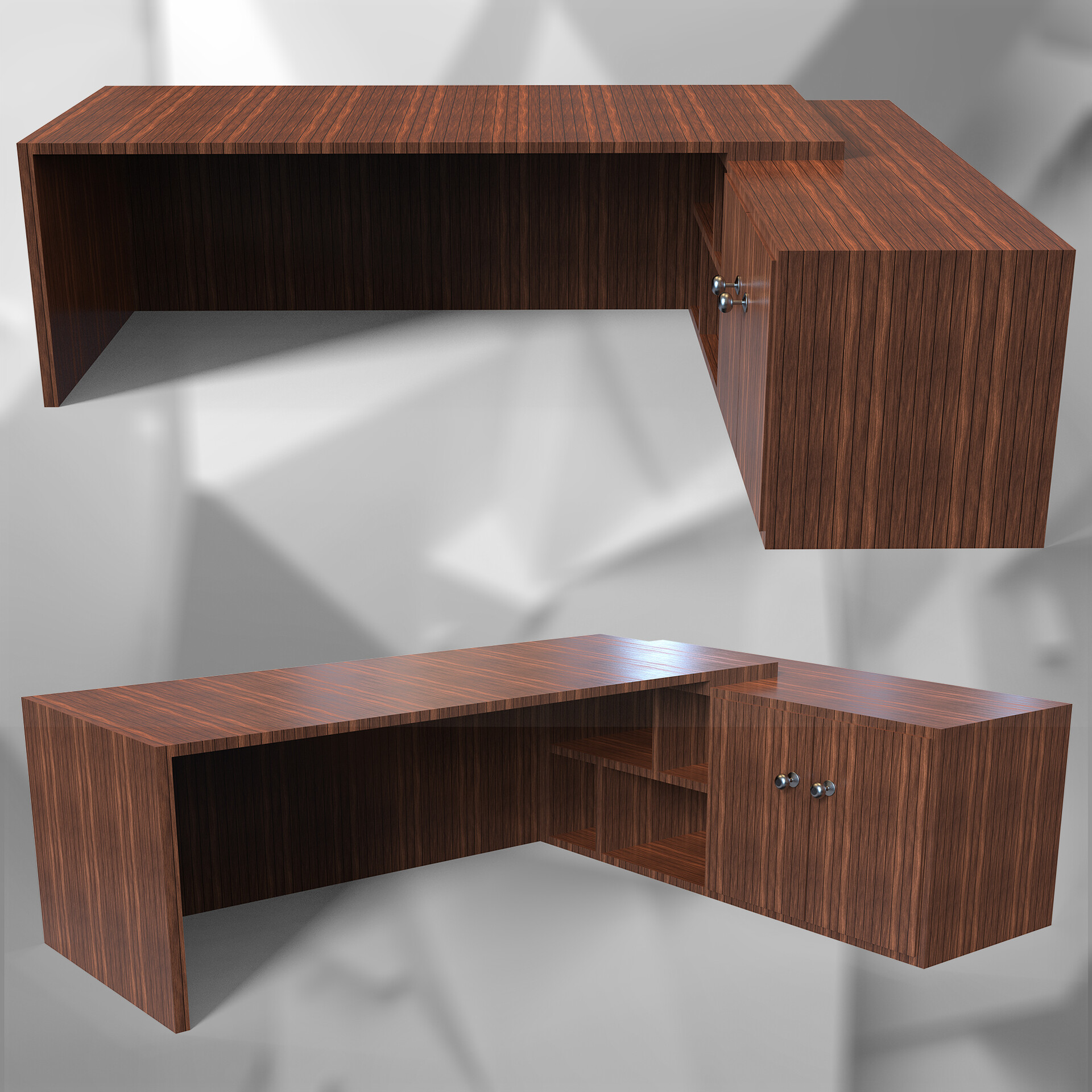 ArtStation - Office Desk design model project 02