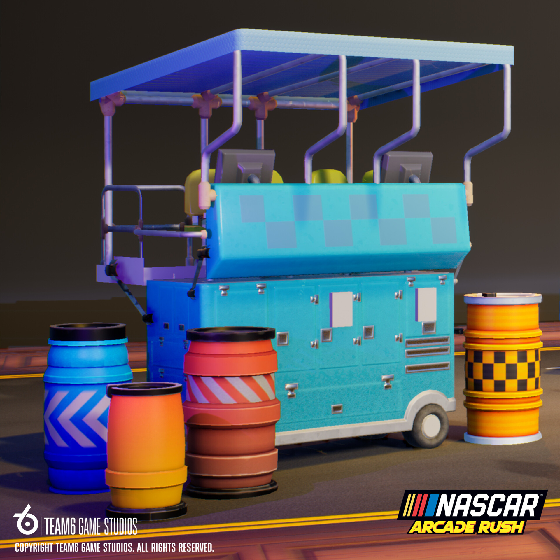 ArtStation - NASCAR Arcade Rush - Props