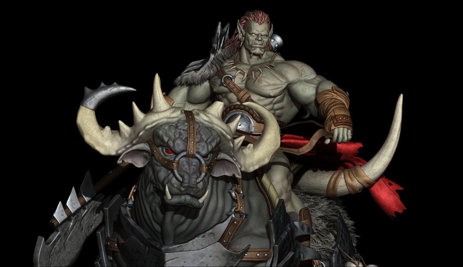 ArtStation - Bull and Orc