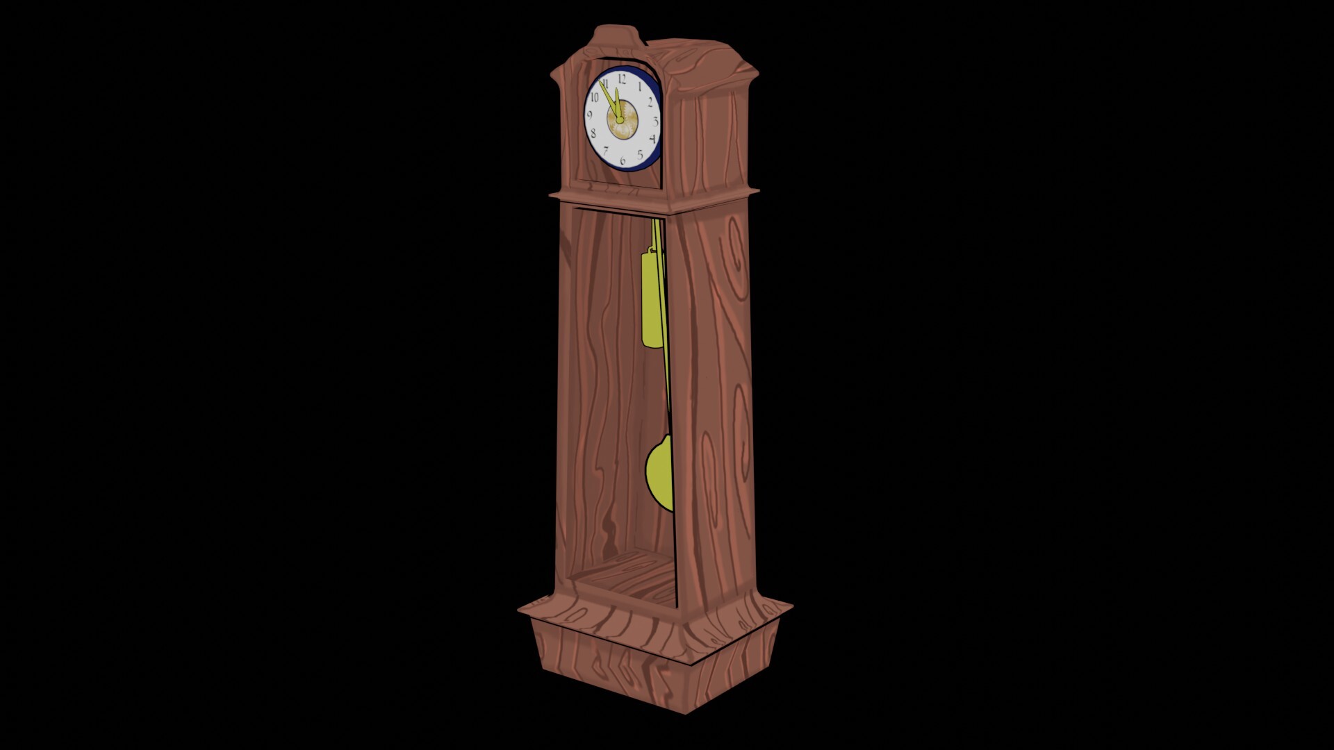 ArtStation - Prop Design - Grandfather Clock