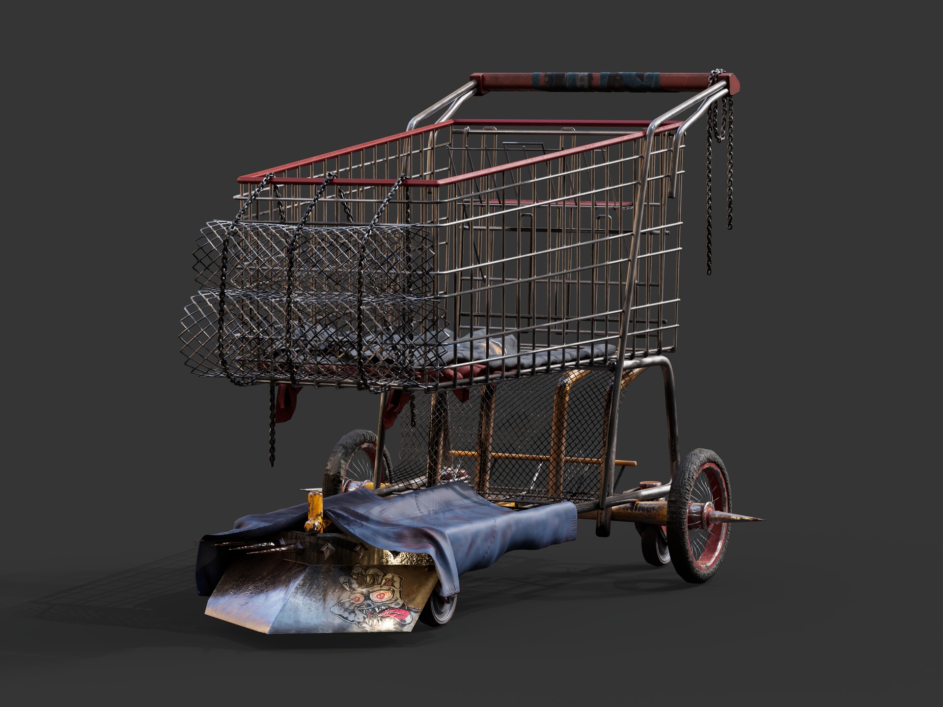 Mustafa Nur ÖNCEL - Post-apocalyptic shopping cart