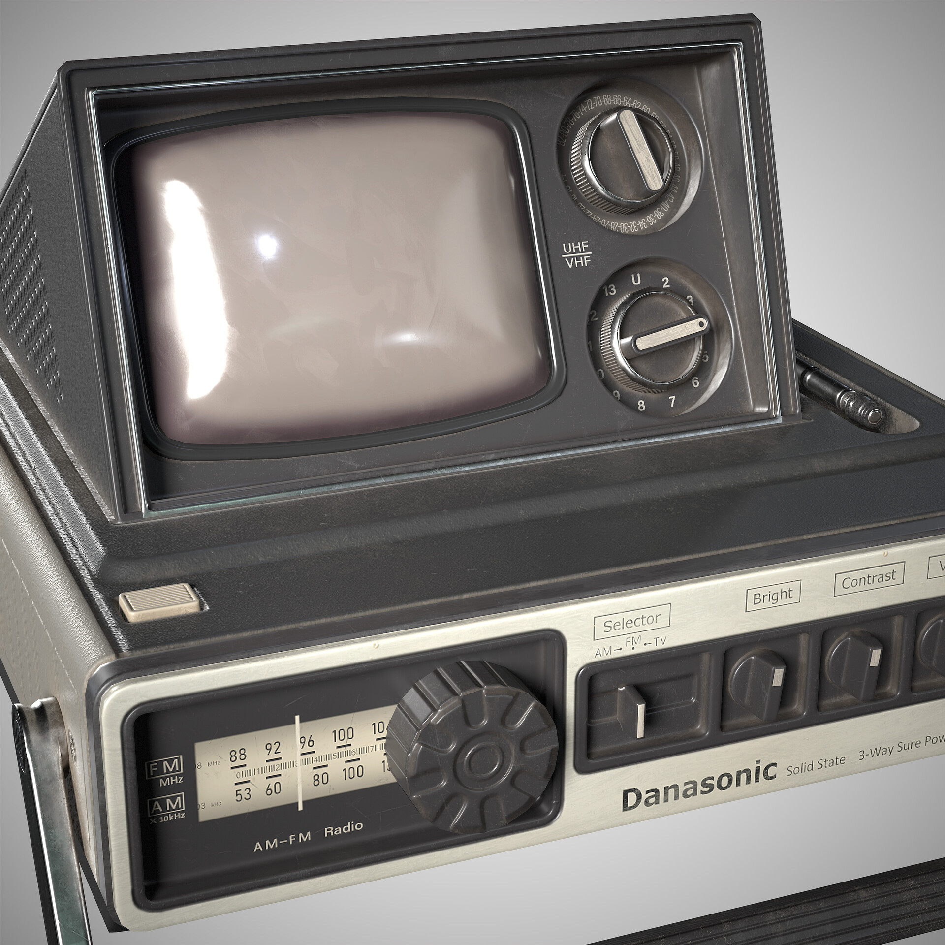 ArtStation - Vintage Solid State TV