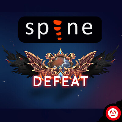 ArtStation - Game popup - Defeat design and animation