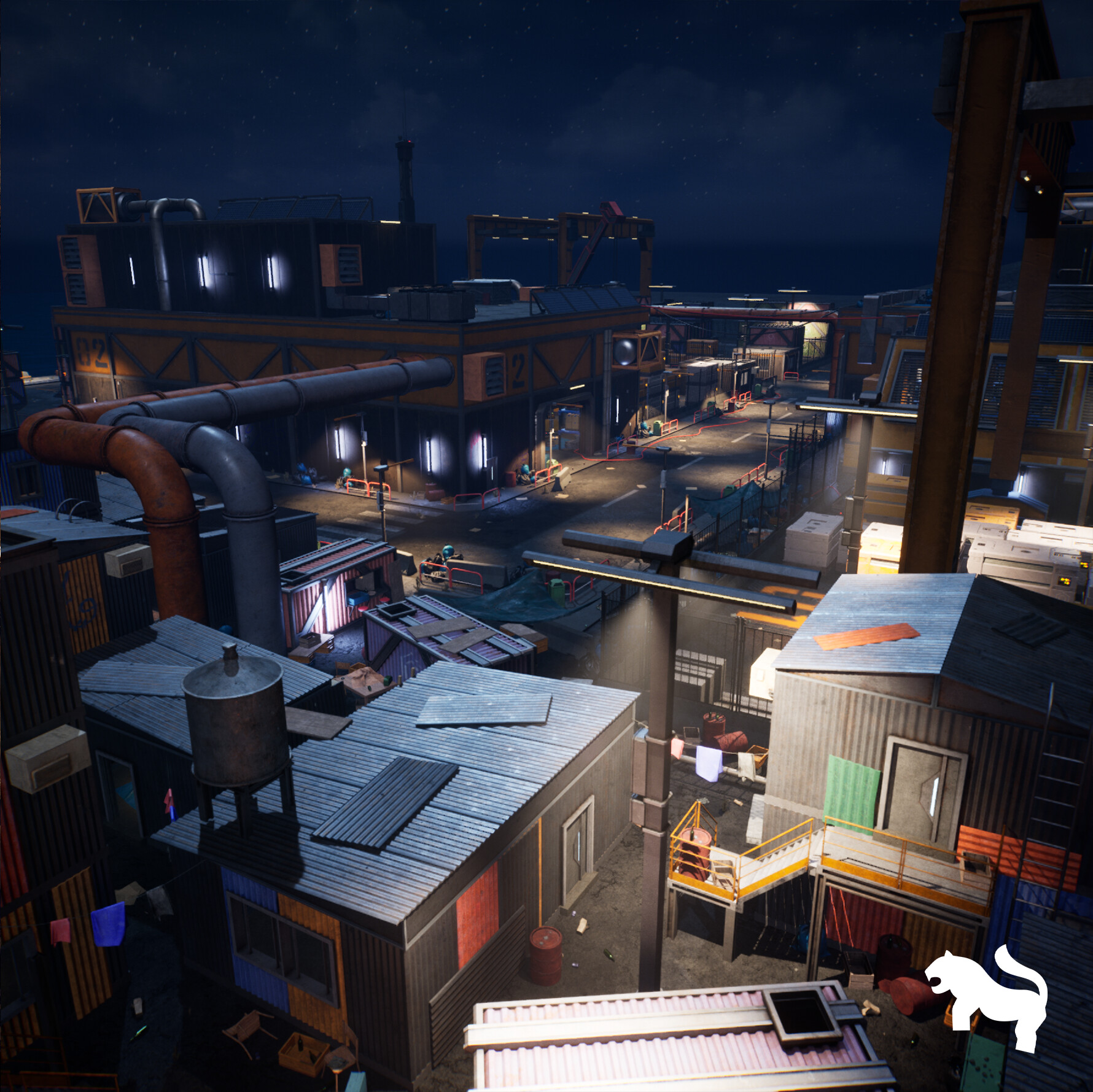 ArtStation - Cyberpunk Port City Environment | UE5