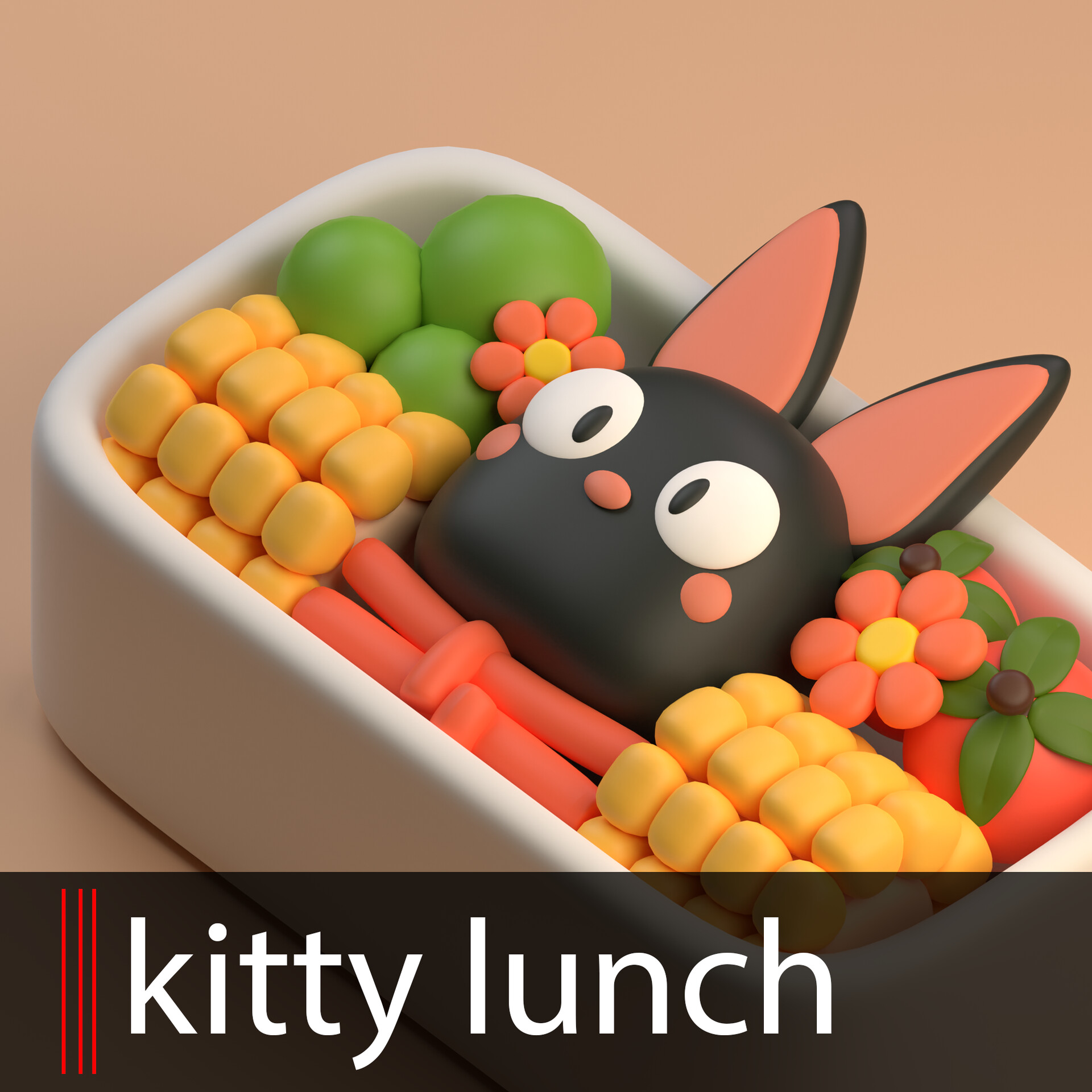 ArtStation - kitty lunch