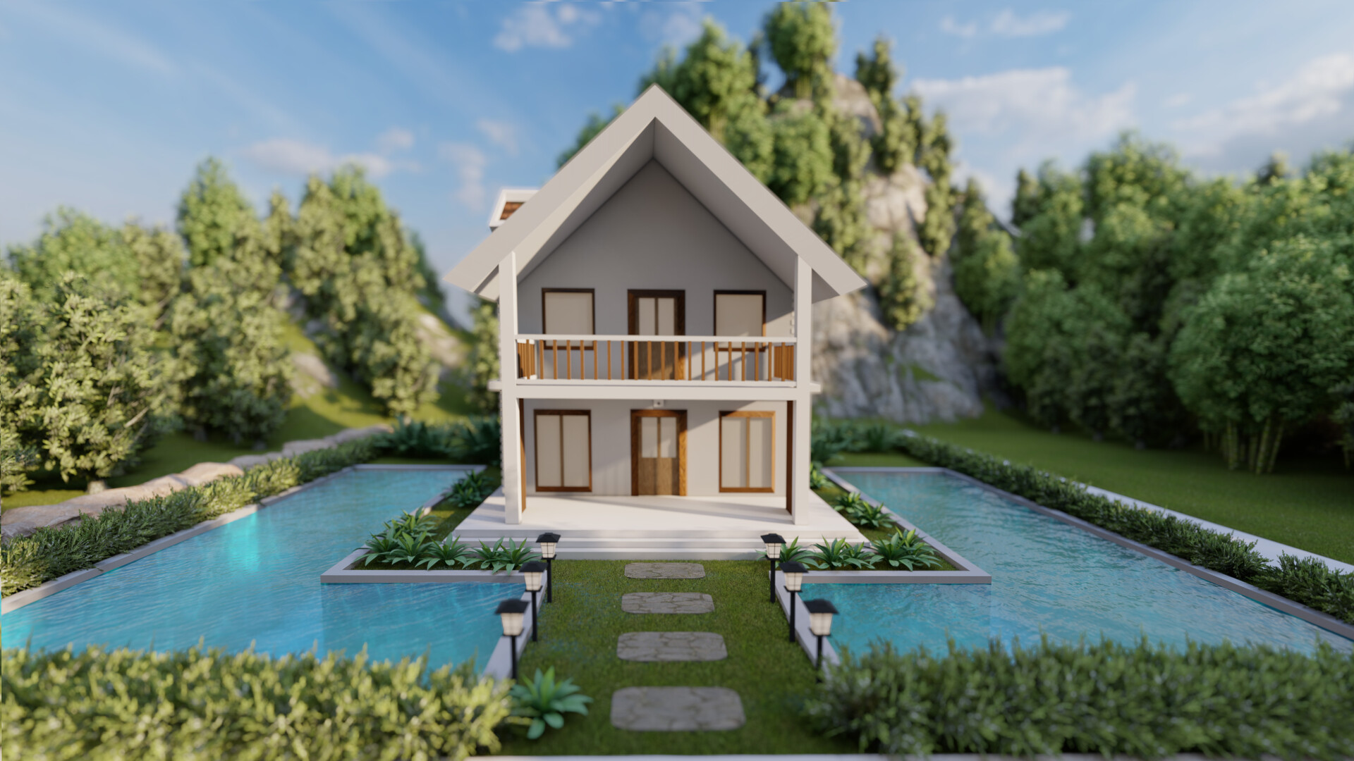 ArtStation - 2 Katlı Mimari Ev