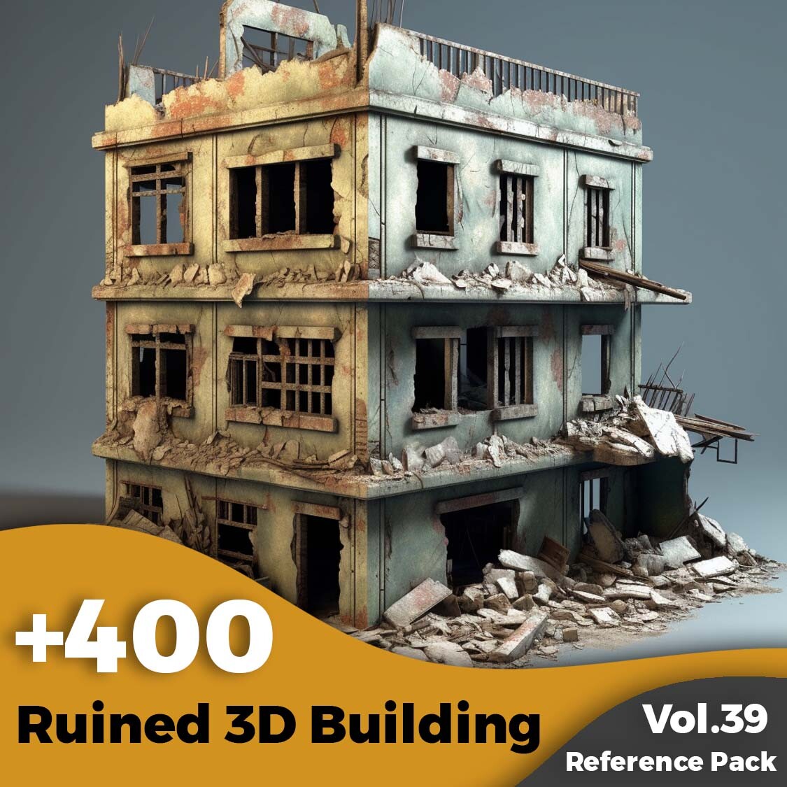 ArtStation - +400 Ruined 3D Building Concept (4k) | Vol_39