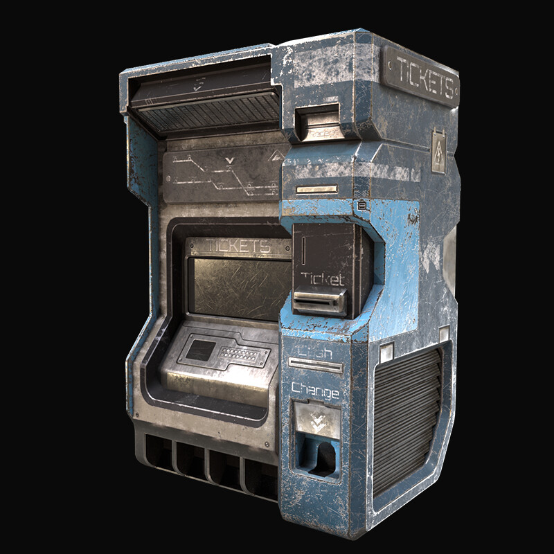 ArtStation - Old Ticket Machine