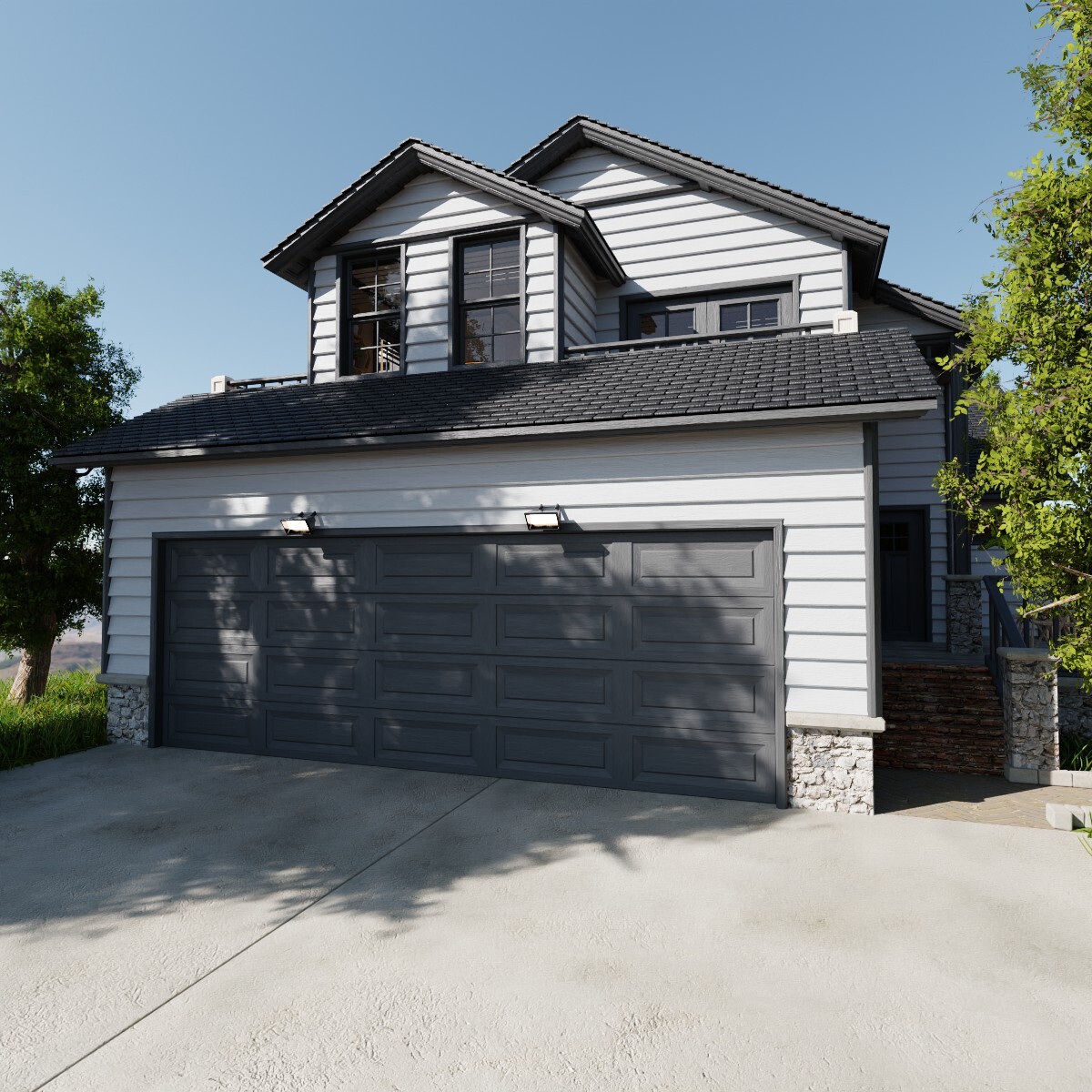 ArtStation - Modular Classic Style American House 14