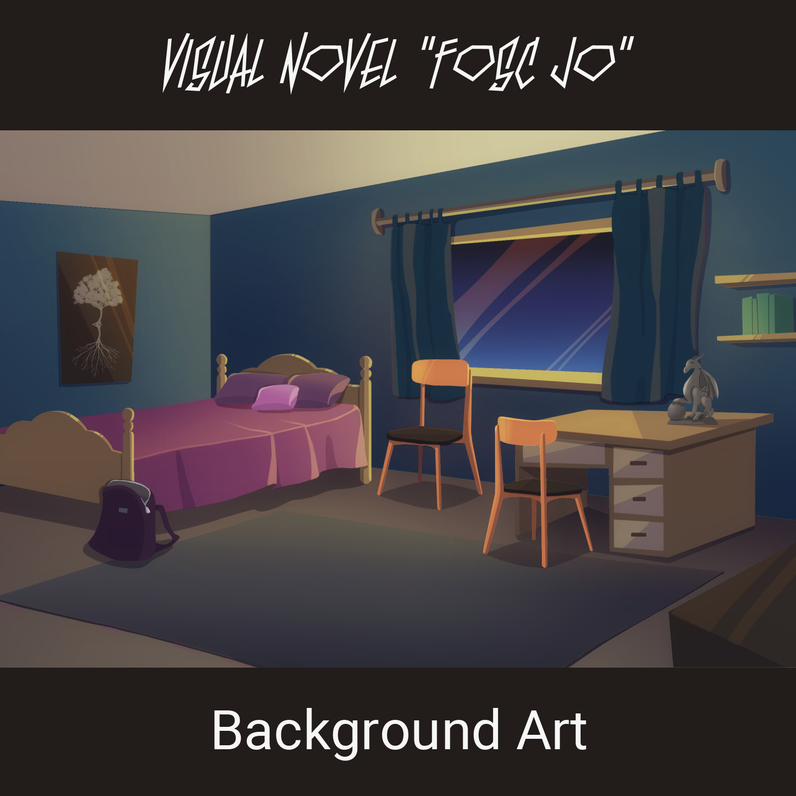 ArtStation - Backgrounds for visual novel "Fosc Jo"