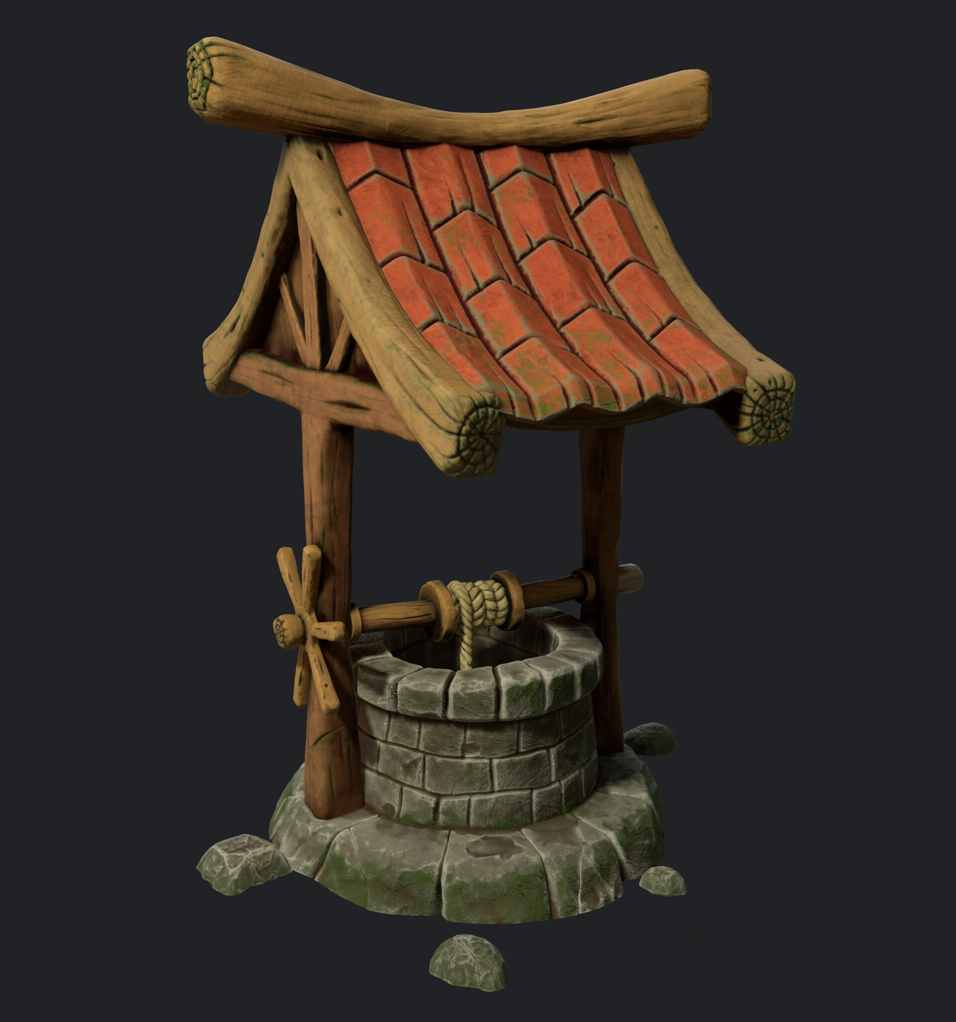 ArtStation - Stylized Water Well