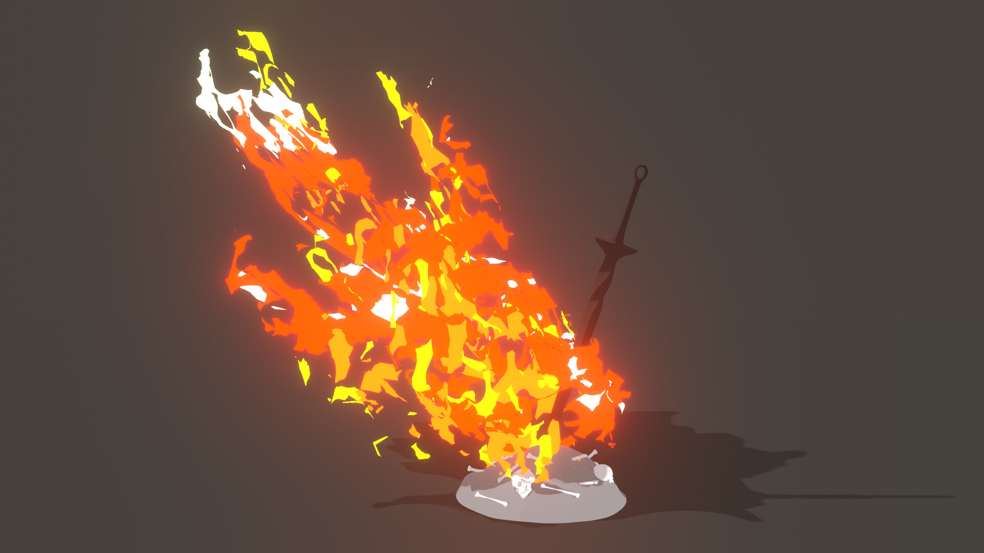 ArtStation - Stylized Bonfire